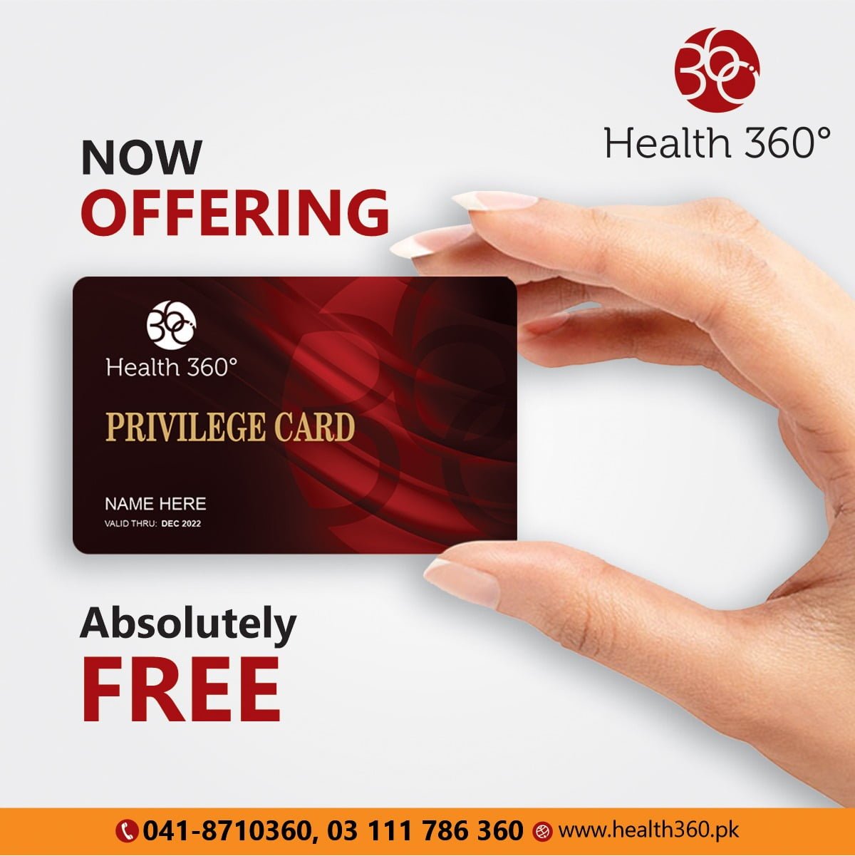 Health360 Privilege Card Application | Health360 Clinic
